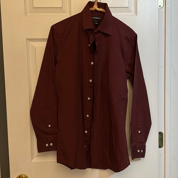 croft & barrow | Shirts | Maroon Collar Shirt | Poshmark